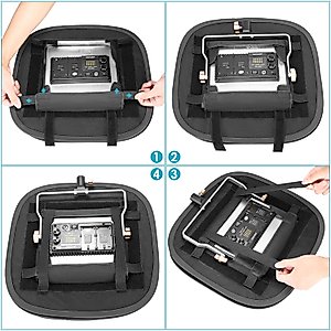 Neewer 2 Packs Advanced 2.4G 660 LED Video Light with Softbox Kit, Dimmable Bi-Color LED Panel with 2.4G Wireless Remote, LCD Screen, Softbox Diffuser and Light Stand for Portrait Product Photography