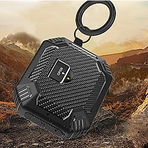 Wonjury Compatible Airpods Pro Case Cover for Men with Lock, Military Armor Series Full-Body AirPod Pro Case with Keychain Cool Air Pod Pro Shockproof Protective Case for AirPods Pro 2019, Black