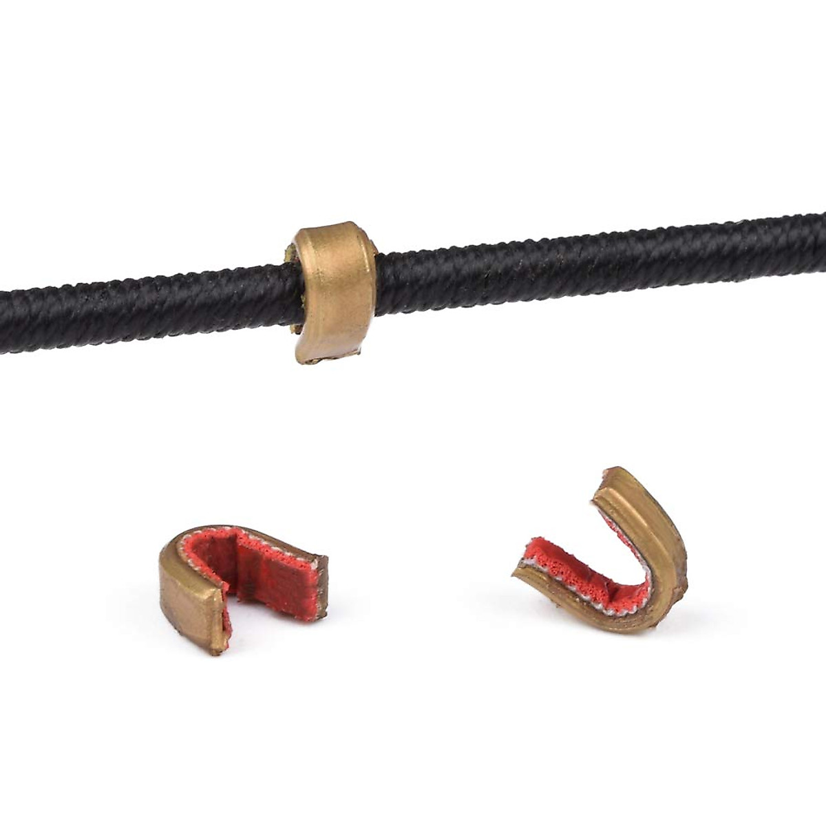 Bow String Nocking Points Plier Strings Knock Set + T Bow Square Ruler Gold Recurve Bow Turning Kit Archery