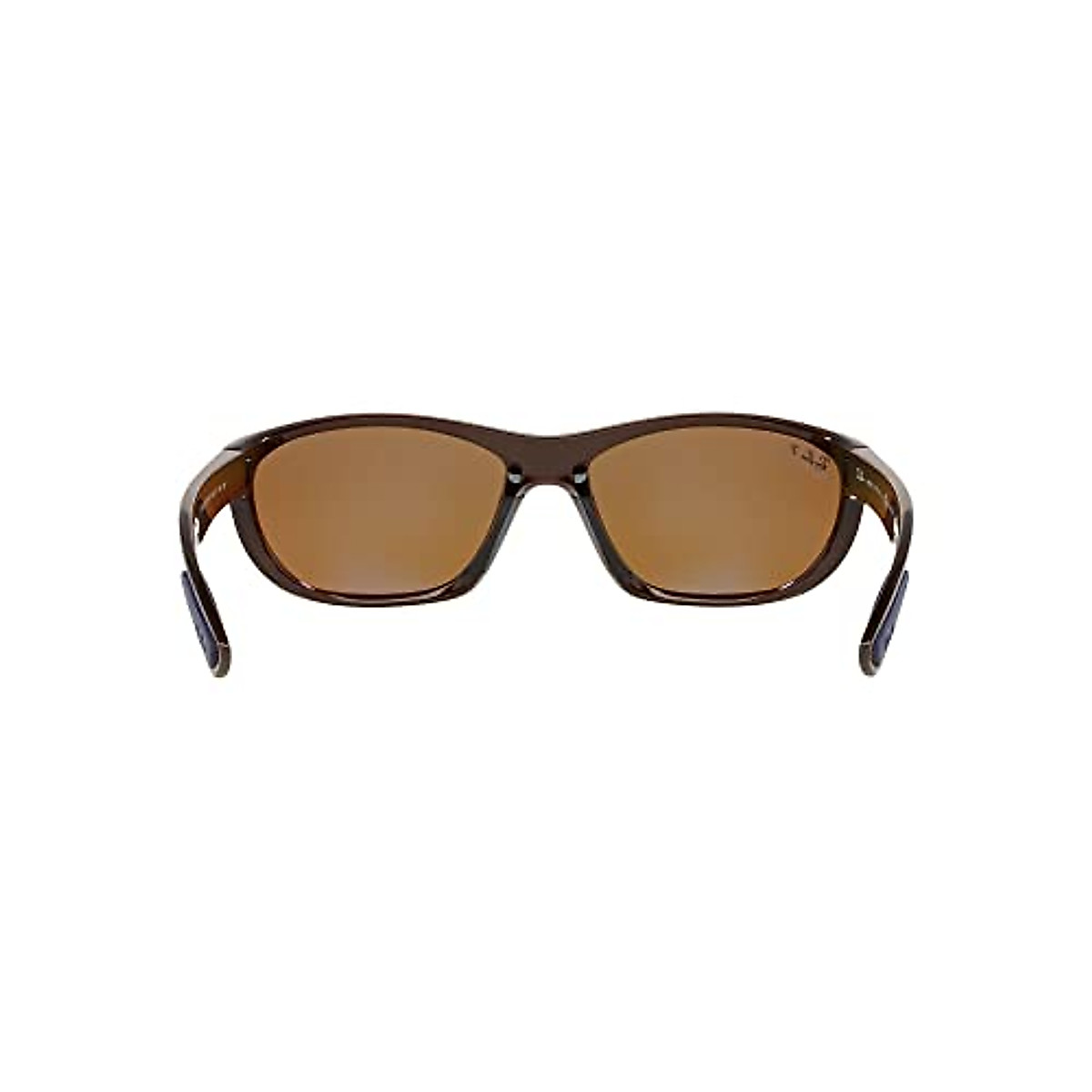 Ray-Ban RB4188 Wrap Sunglasses, Shiny Brown/Brown Polarized, 63 mm