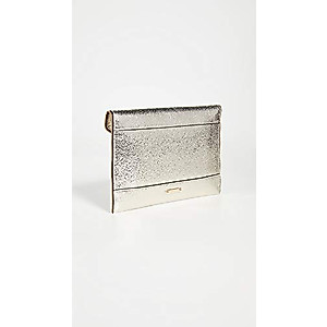 Rebecca Minkoff Women's Leo Clutch, Champagne, Gold, Metallic, One Size