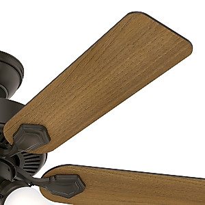 Hunter Fan Company, 50881, 44 inch Swanson New Bronze Ceiling Fan with LED Light Kit and Pull Chain