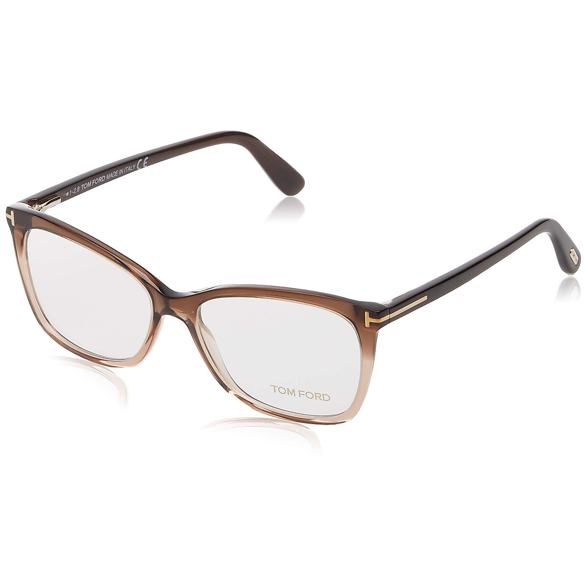 Eyeglasses Tom Ford FT 5514 050 dark brown/other, Transparent Brown, 54-15-140