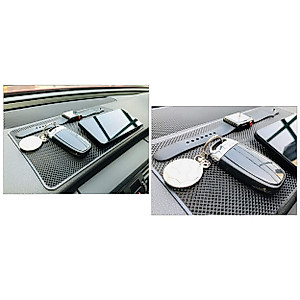 DS. DISTINCTIVE STYLE Car Dashboard Mat 10.5x5.9 Inches Extra Large Non-Slip Sticky Pad Anti Slip Mat Adhesive Mat for Phones, Glasses, Keys