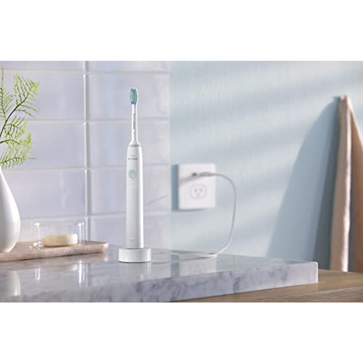 Philips Sonicare 2100 Electric Rechargeable Power Toothbrush, White Mint, HX3661/04