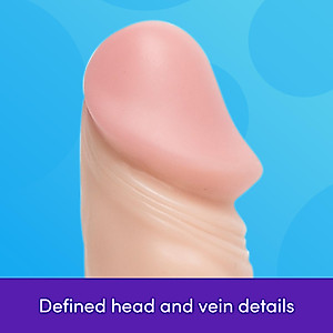 Lovehoney Lifelike Lover Anal Dildo - 6 Inch Realistic Dildo for Men, Women and Couples - Firm Slimline with Suction Cup - Beginner Adult Sex Toy - Waterproof - Flesh Pink