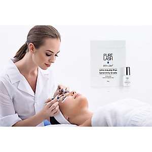 Most Sensitive Eyelash Extension Glue / Pure Lash / White Label / 5 Milliliter / 2-3 Seconds Drying Time / Retention 4-5 Weeks / Professional Use Only / Sensitivity Grade Adhesive