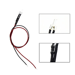 20pcs Pre Wired 2mm Warm White Led Lamp Light Set 12V ~ 18V for Train Layout