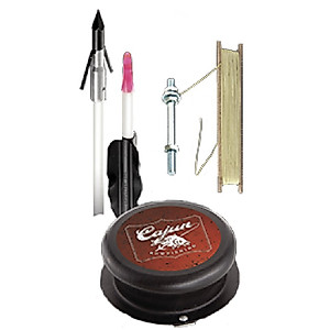 Cajun Bowfishing Piranha Bowfishing Kit - to Bowfish Including Screw-On Reel with 80lb Test Line, Fiberglass Arrow with Reversible Piranha Point, and Quick-Install Jackhammer Tip