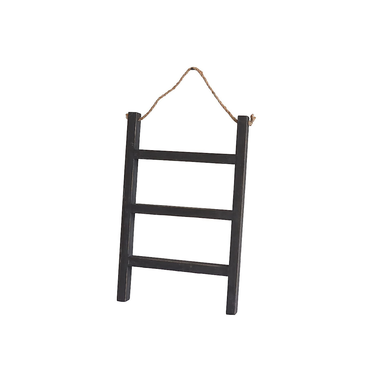 Joy Choice 16" Wood Blanket Ladder Farmhouse Style,3-Tier Blanket Rack,Wall Hanging Ladder Blanket Holder,Wood Mini Ladder,Wood Towel Rack for Bathroom,Living Room and Kitchen.(Natural)