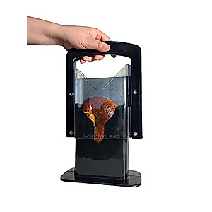 Bagel Slicer, Perfect for Bagels,Bagel Cutter Stainless Steel Black