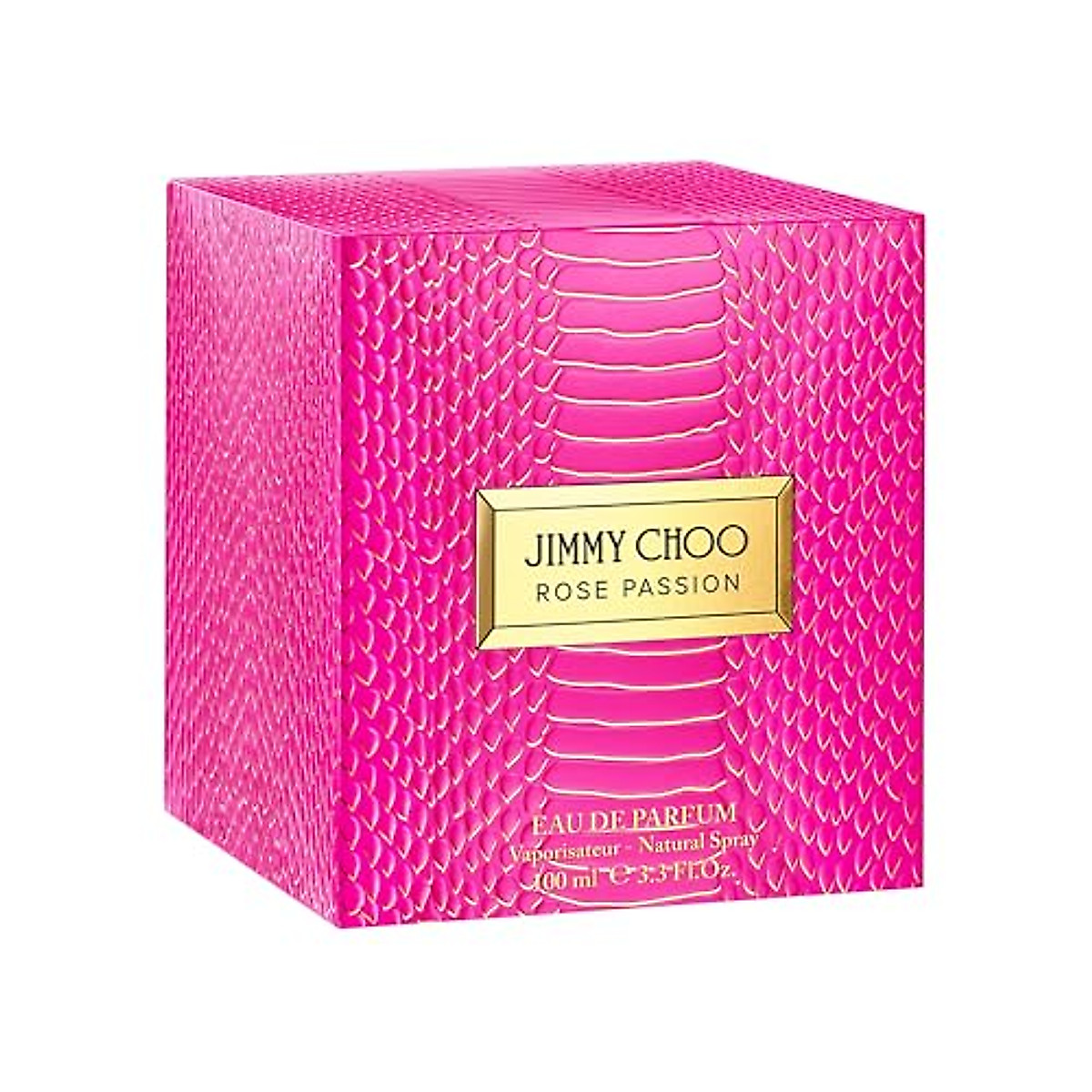 JIMMY CHOO Rose Passion Eau de Parfum - Long Lasting Fragrance with notes of Coconut Water, Orchid & Vanilla - Floral & Woody - 3.3 fl. oz.