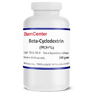 ChemCenter Beta-Cyclodextrin, High Purity, Powder, 100 Grams (3.5 oz.)