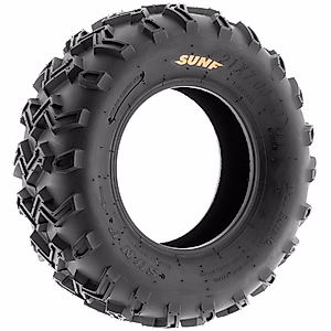 SunF 24x8-12 Off-Road ATV UTV Tires 6 Ply, (Set Pair of 2)