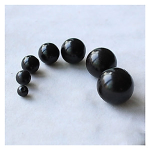 SASHUN YU 20pcs/lot Natural Black Sandalwood Loose Beads 6 8 10 12 15 18 20mm Pick Size Round Charms Wooden Beads DIY Jewelry Making T53 (Color : As Photo 20pcs, Item Diameter : 15mm)