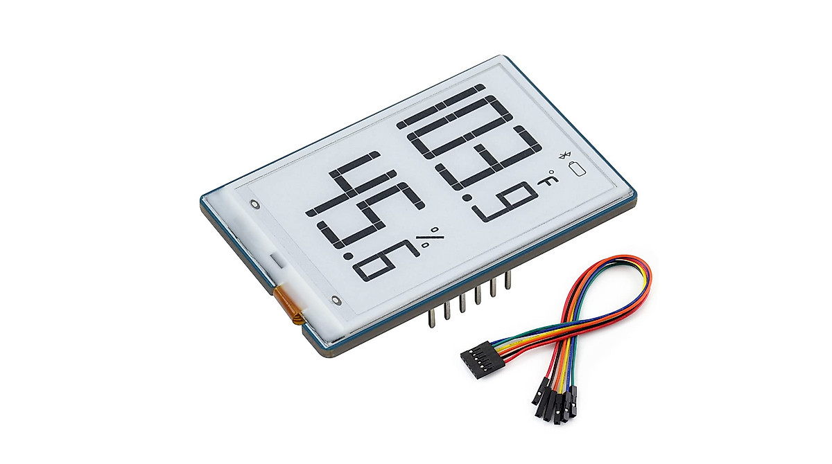 waveshare 1.9inch E-Paper Module 91 Segments E-Ink Display for Raspberry Pi/Arduino/STM32, Black ...