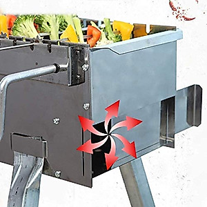 TWDYC Charcoal Grill Barbecue Portable BBQ Stainless Steel Folding BBQ Camping Grill Tabletop Grill for Portable Camping Cooking Small Grill