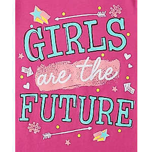 The Children's Place,School Graphic T-Shirts,Fresh Peonies|White,Large (10/12)