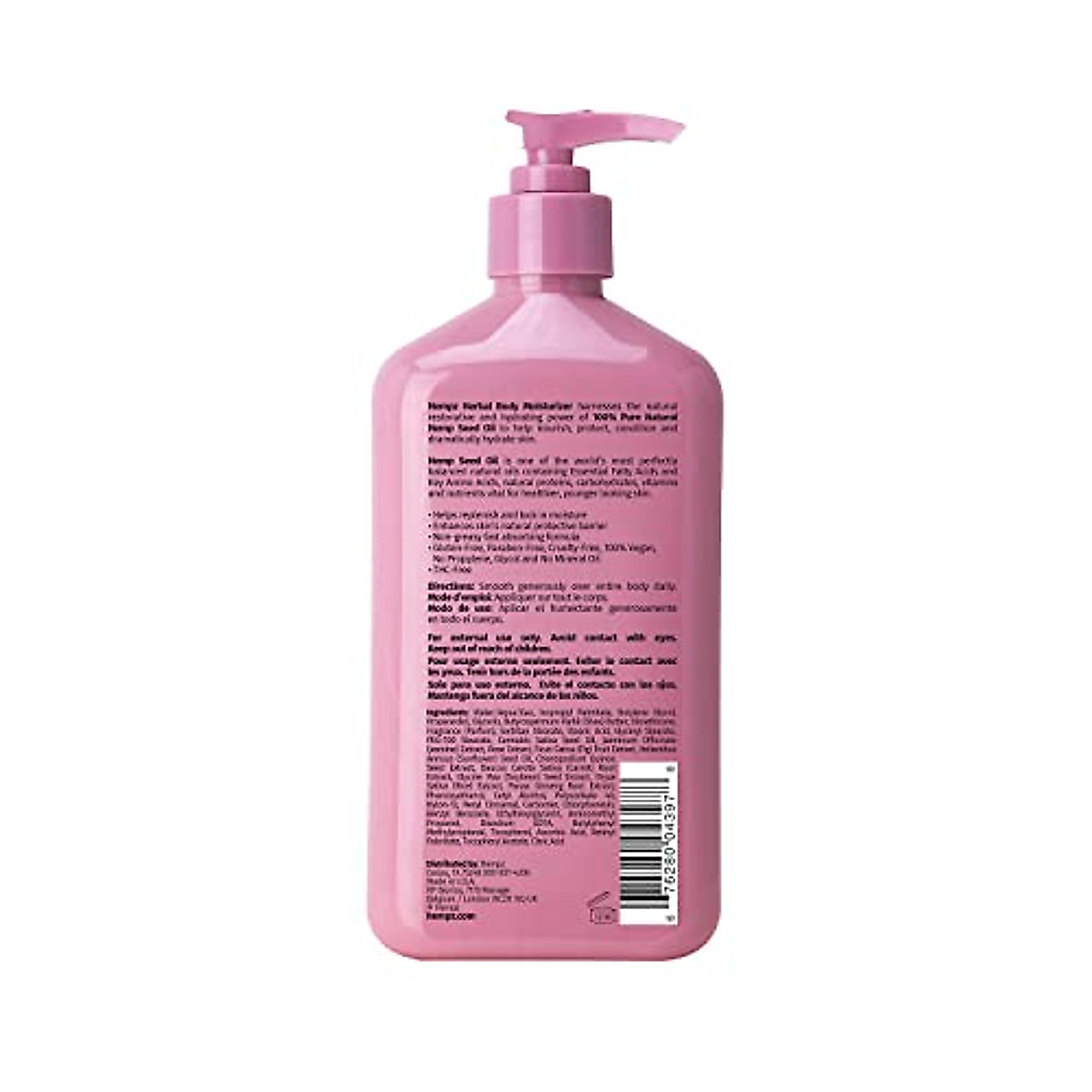 Hempz Sweet Jasmine & Rose Herbal Body Moisturizer for Women, 17 Fl. oz. - Moisturizing Lotion with 100% Pure Hemp Seed Oil, Collagen, Shea Butter - Hydrating Vegan Lotion for Dry Skin