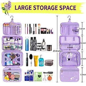 MATEIN Travel Makeup Bag, Hanging Toiletry Bag for Women