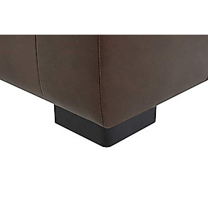 Amazon Brand - Stone & Beam Westview Extra-Deep Down-Filled Leather Sofa Couch, 89"W, Brown