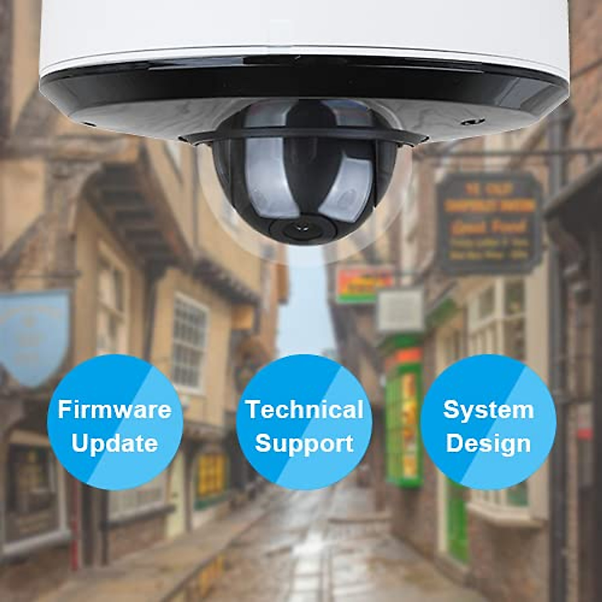 EmpireTech Outdoor 2MP 1/2.8” CMOS 3X Optical Zoom 2.7mm-8.1mm Lens Starlight IVS WDR IR IP Camera,Support PoE,Face Detection,IP66 Protection,Mini PTZ Camera,Good for 10-50ft PTZ,PTZ1A2M-3X