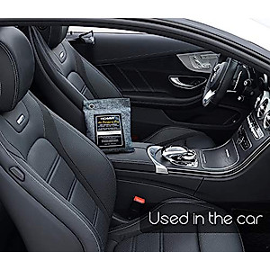 HIDBEA Activated Bamboo Charcoal Air Purifying Bags (4-Pack) Natural Deodorizer Odor Absorber Eliminator Remover for Home, Pets, Car, Closet, Shoes, 200g x 4, Grey