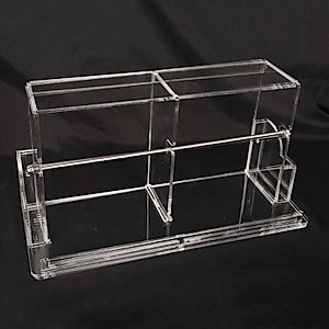 Nishiyuenyi Ribbon Holder Ribbon Roll Organizer DIY Sewing Craft Room Space Saving Cake Shop Acrylic Ribbon Storage Rack Embroidery Home, 2 Slot