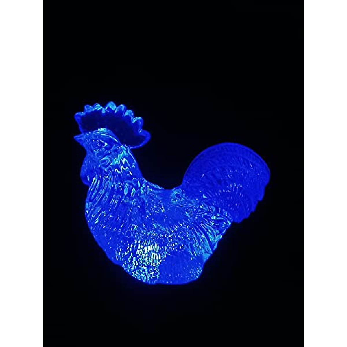 Starry Illuminate 1 PCS Solar Color Changing Rooster Style Garden Stake Light, Clear