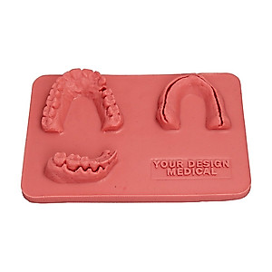 Dental Suture Pad - Practice Dental Suturing and Implants on Soft Gum/Teeth
