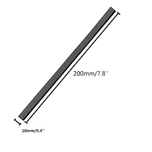 LTKJ 5PCS Black MnZn Ferrite Rod Bar Loopstick for Radio Antenna Aerial Crystal AM 10X200mm