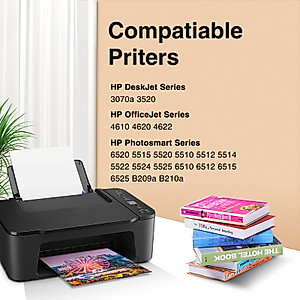 564XL Ink Cartridges for HP Printers, Drnoae Compatible for HP Photosmart 7520 5520 7525 7510 6510 5514 6515 Officejet 4620 7510 4622 5510 Deskjet 3520 3521 Ink Cartridges, 5 Pack