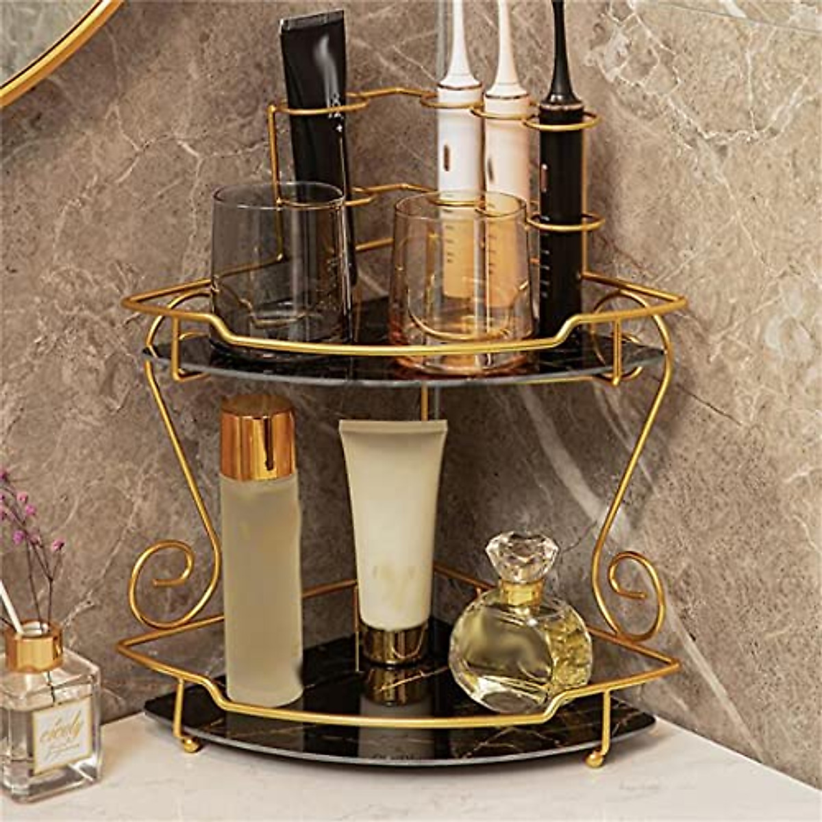 Triangular Shelf Storage Bathroom Corner Washstand Toilet Toilet Cosmetic Washstand