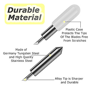 THANMAO 20 PCS Replacement Cutting Blades Compatible with Joy, Cut Vinyl Fabric Carbide Standard Blade Compatible with Joy Machine