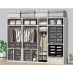 HOMIDEC Shoe Storage, 10-Tier Shoe Rack Organizer for Closet 20 Pair Narrow Shoes Shelf Cabinet for Entryway, Bedroom and Hallway