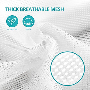 Daly Kate 3 Pack Mesh Laundry Bags with Adjustable Single Shoulder Straps 24" x 36" Sturdy Nylon Material Laundry Liners with Drawstring Closure for College, Dorm and Apartment