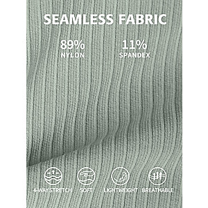 ATTRACO Women Workout Tank Tops Yoga Tops Sleeveless Running Shirts Basic Athletic Top Light Green