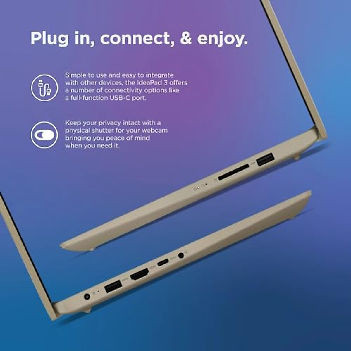 Lenovo 2023 IdeaPad Laptop 14" FHD 1920 x 1080 LED-Backlit AMD Ryzen 7 5700U 8-Core 8GB DDR4 512GB SSD Wi-Fi 6 Windows 11 Home Bluetooth 5.1 Backlit Keyboard 720p HD Camera, Fingerprint