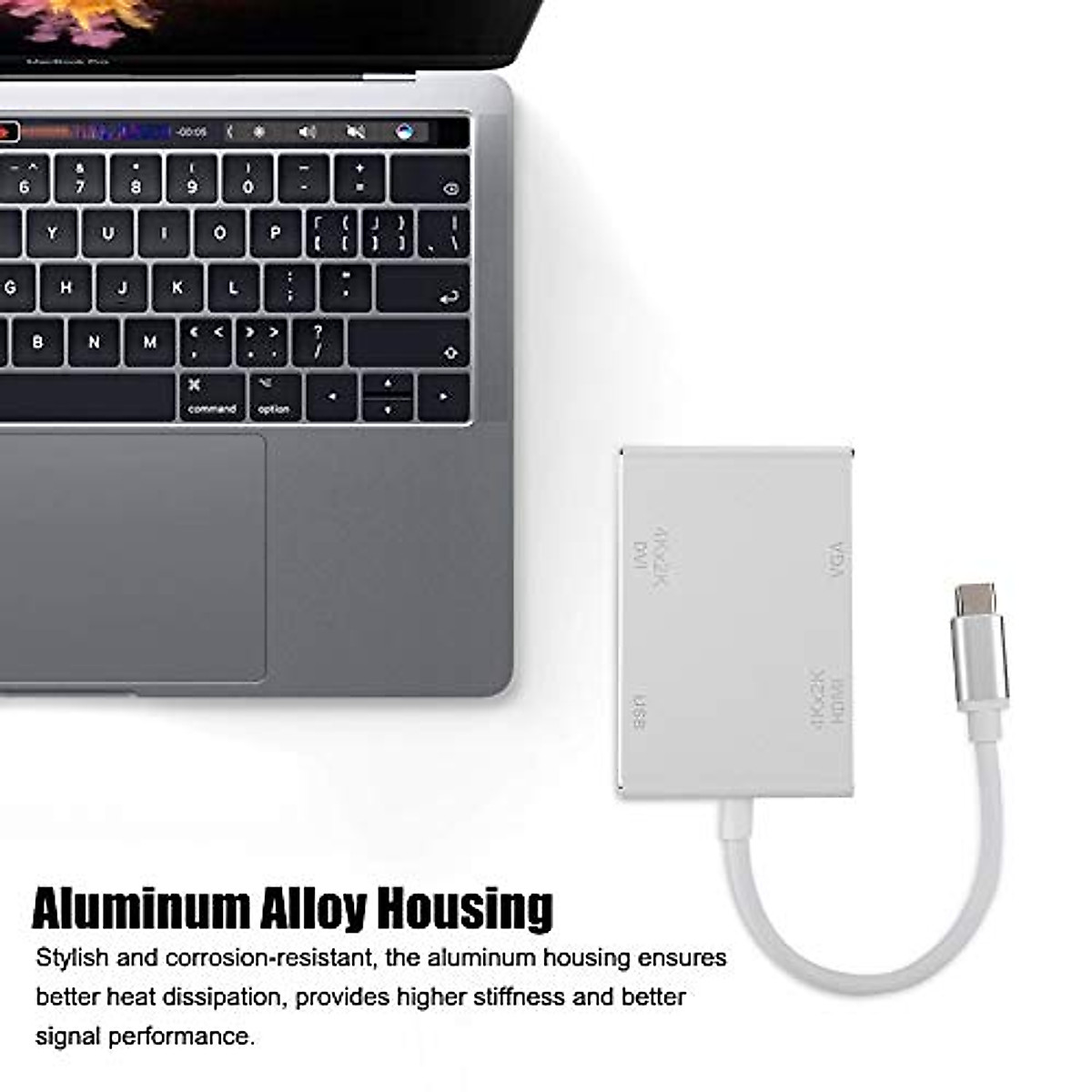 Entatial HD Converter Adapter, Preservative Lightweight Hub Converter Multifunction for Desktop Computer