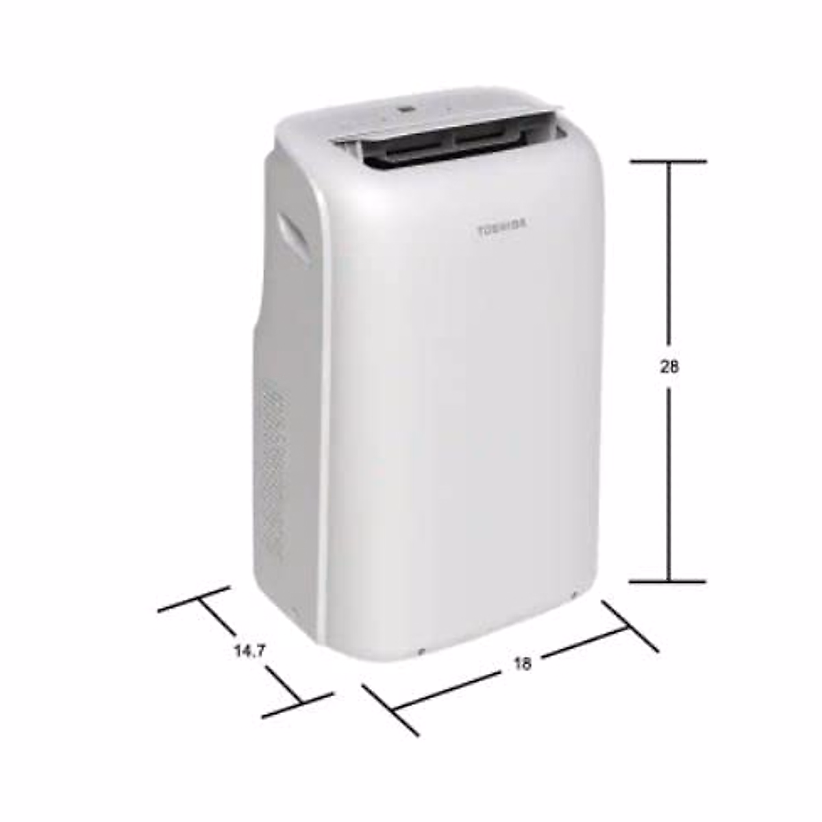 Toshiba RAC-PD1013CWRU 300 Sq.ft. Smart 3-1 Portable Air Conditioner (Renewed)