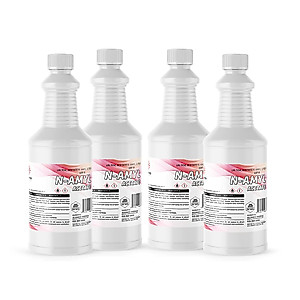N-Amyl Acetate - (4) 32 Fl Oz Bottles - High-Purity Industrial Solvent & Degreaser - Effective Cleaning Agent with Characteristic Aroma