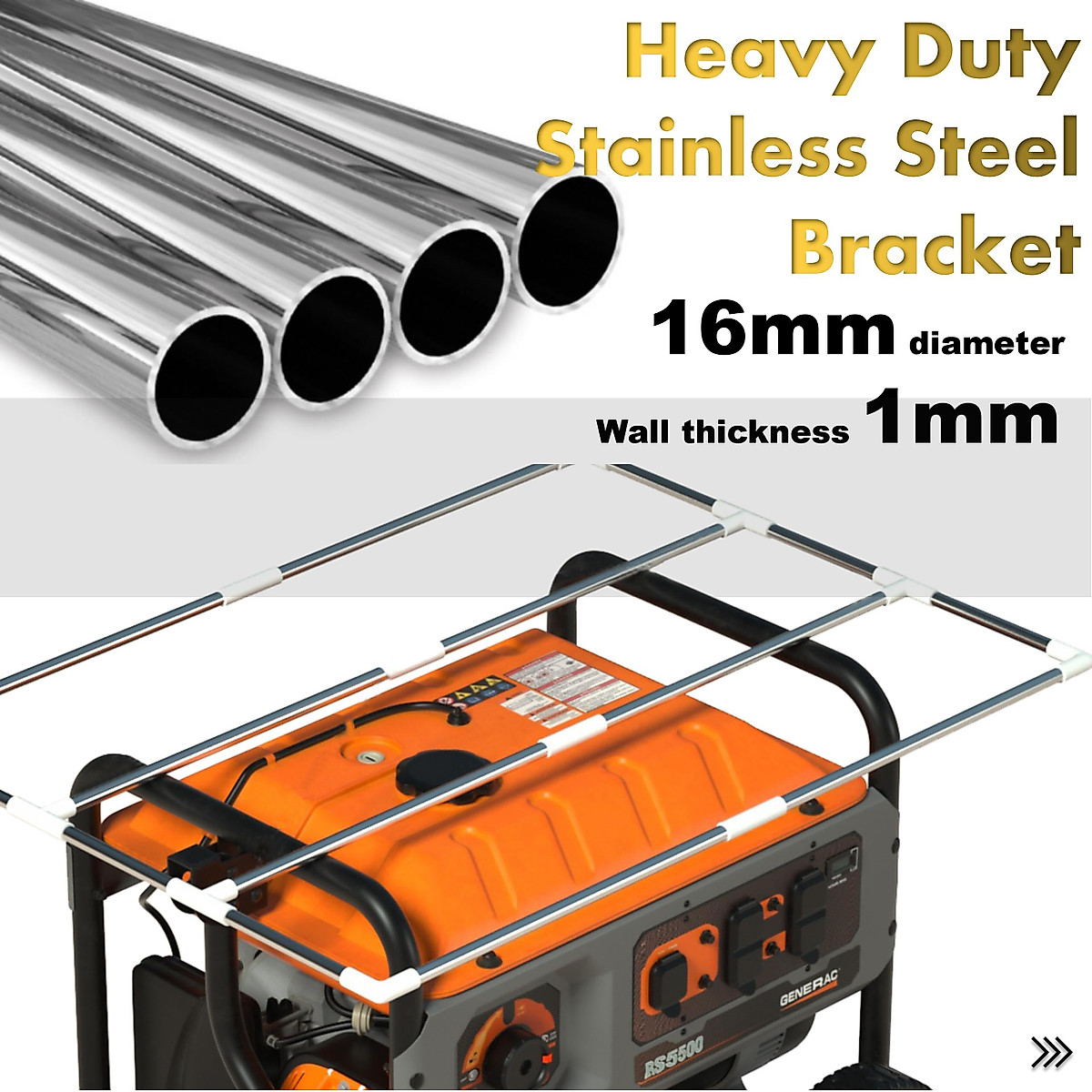 GEHENG Generator Covers With Bracket,Generator Covers While Running,Top Can Be Opened for Refueling, 600D Waterproof Oxford Cloth+200D Double Layer Design,Tear Resistant, 100% Heavy Duty Waterproof