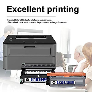4-Pack (2Toner+2Drum) TN630 DR630 Compatible TN-630 Toner Cartridge and DR-630 Drum Unit Replacement for Brother HL-L2300D L2305W MFC-L2680W DCP-L2520DW L2540DW Printer Sold by Feromyink