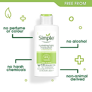 Simple Moisturiser Hydrating Light, 125 ml