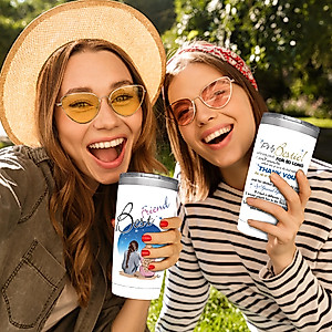 Bestie Gifts for Women, Happy Bestie Birthday Gifts, Friend Gifts for Women 20oz Tumbler, Birthday Day Gifts for Friends Female, Birthday Gifts for Women Friendship, Work Teacher Bestie Gifts Cup