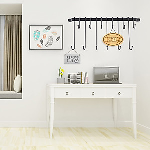 Coffee Cup Holder Wall Mounted - Coffee Cup Rack Mug Hooks (23” / 12 Hooks) in Kitchen Counter or Coffee Bar Station for Mug Display, Storage or Collections, Kitchen Utensils Hanger - Easy to Install