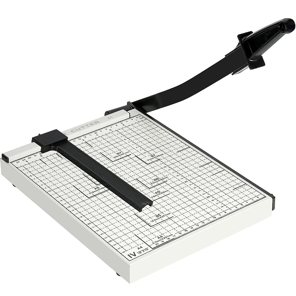 Optomni 12-Inch Paper Cutter, Heavy Duty Guillotine Paper Cutter with 10 Sheet Capacity, Ideal Paper Trimmer for Classroom, Cardstock, Art Projects, and Office Use