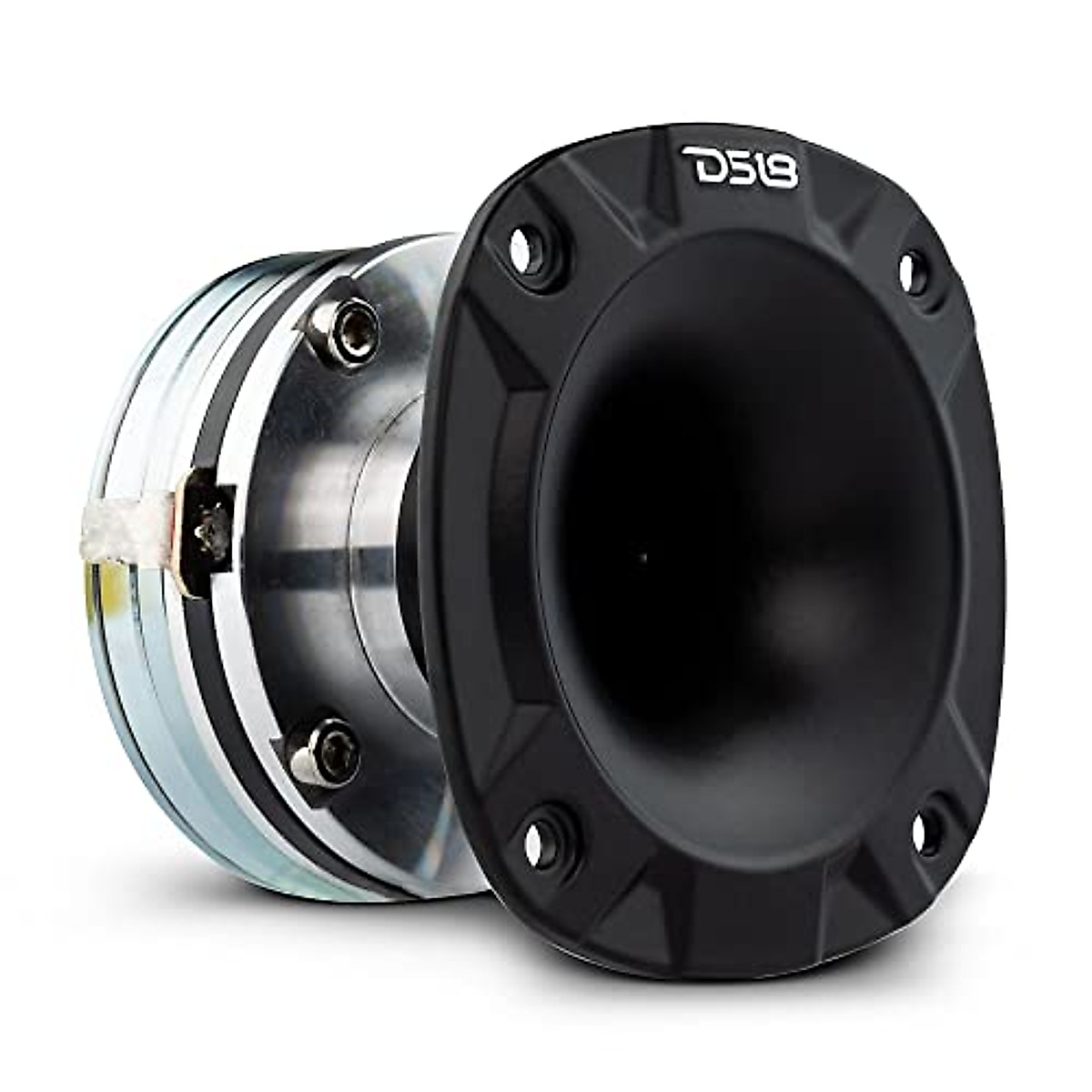 DS18 PRO-DRNSC1.5DK 1" Throat Neodymium Driver with 1.5" Composite Polyamide Voice Coil with Horn. Extremely Loud - PRO Tweeters are The Best in The Pro Audio and Voceteo Market - 1 Speaker