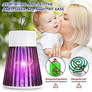Bug Zapper Electric UV Insect Catcher Killer for Flies,Fly Trap Lamp Mosquitoes,Gnats & Other Small to Large Flying Pests for Home, Kitchen,Garden,Patio,Camping & More with Plug
