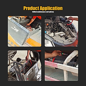 Fogfar Pack-1 Car Test Light, 3V/3V/6V/12V/24V Car Digital Display Electric Pen, Heavy Duty Light Tester with Voltmeter, Multifunction Induction Test Pen (Red)